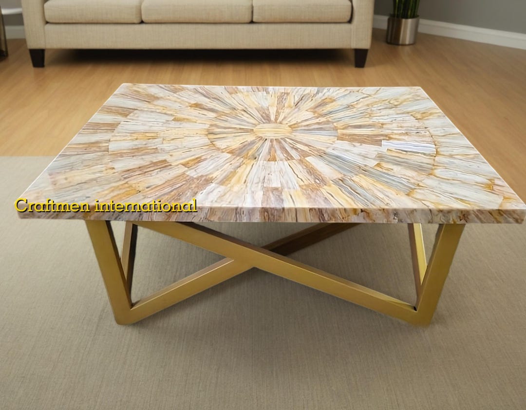 Petrified Table Top, Home Decor, Petrified Wood Dining Table, Handmade ...