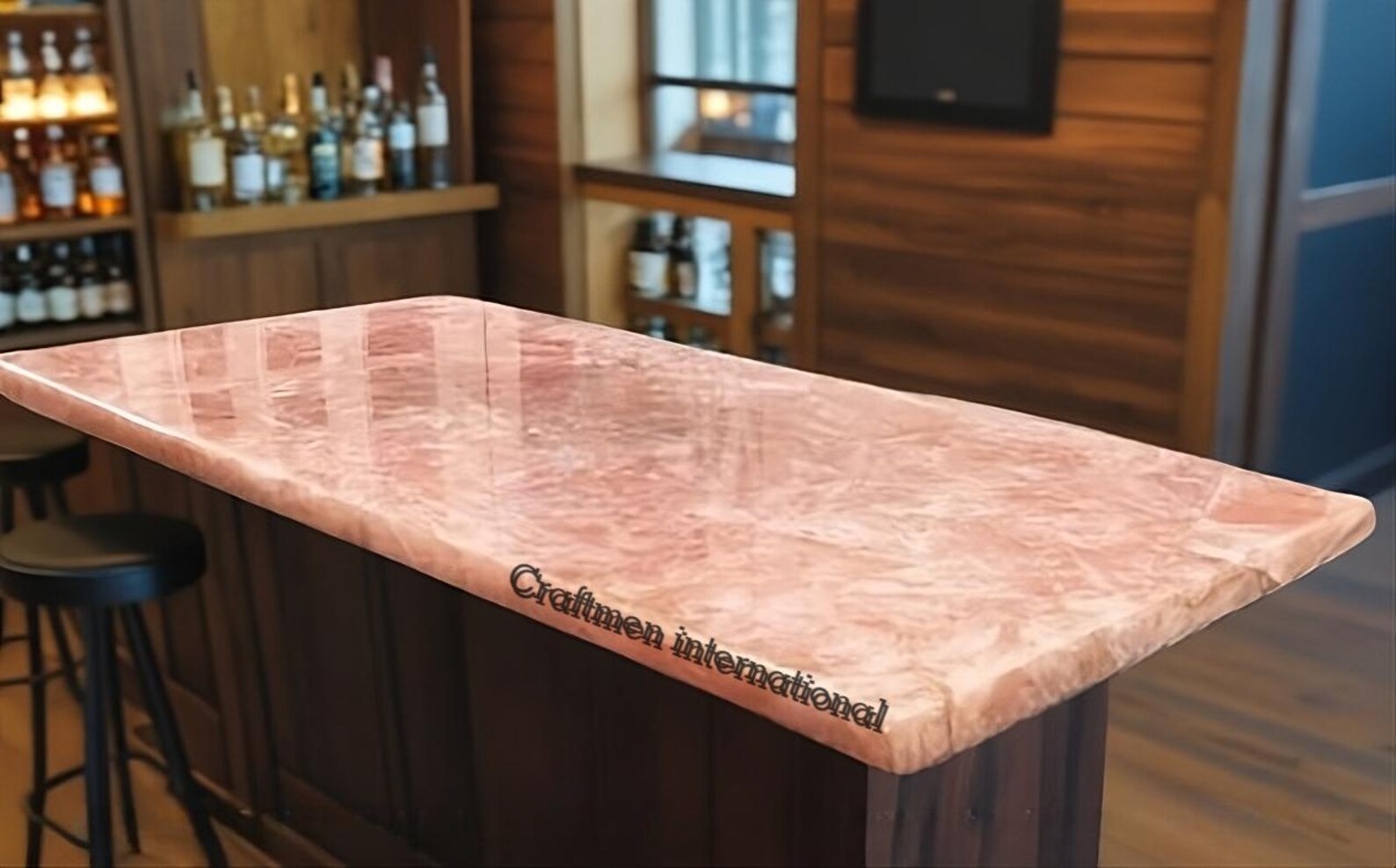 Rose Quartz Counter Top, Quartz Counter Slab, Kitchen Counter, Bar ...