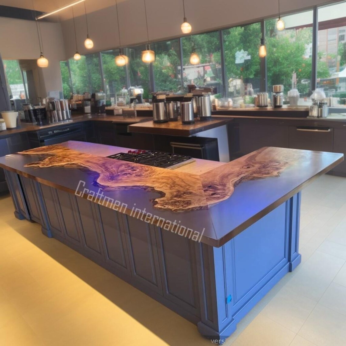 Clear Kitchen Counter Top, Bar Counter Top, Epoxy Counter Top, Live ...