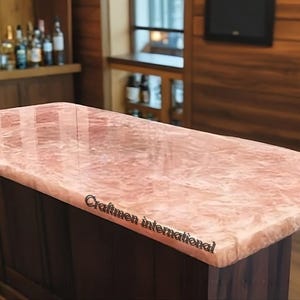 Rose Quartz Counter Top, Quartz Counter Slab, Kitchen Counter, Bar ...