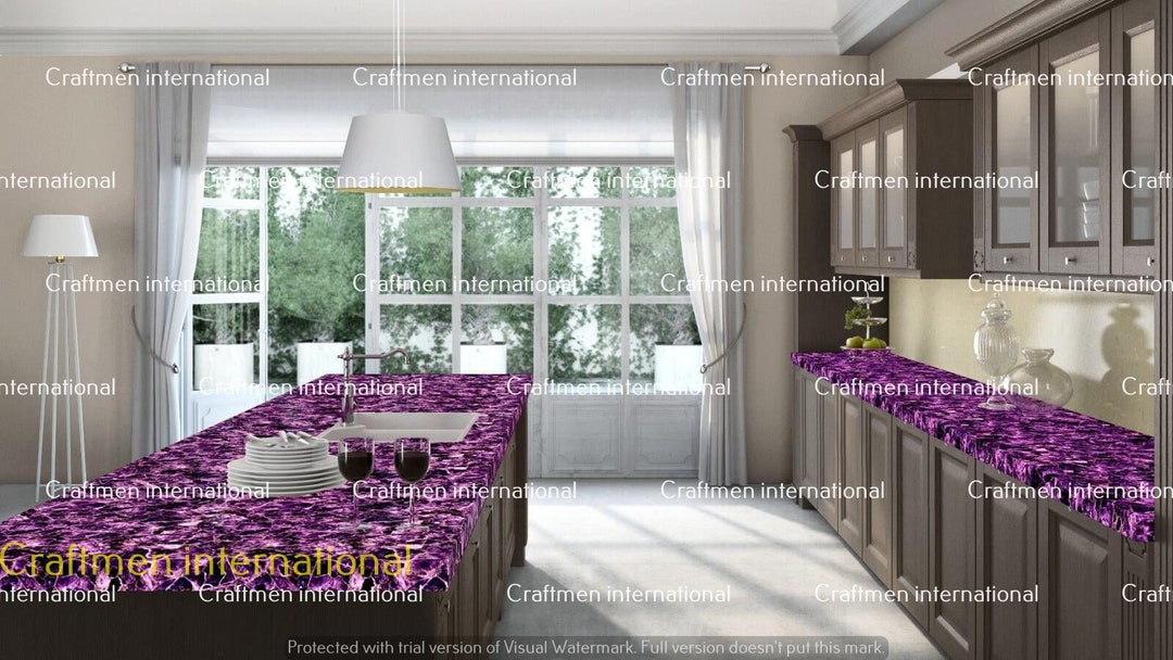 Amethyst Counter Top, Kitchen Counter Top, Stone Counter Top, Luxury ...