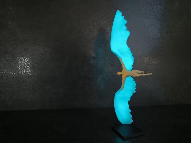 Icarus Sculpture | Greek Mythology Decor | Artistic Pen Holder or ...
