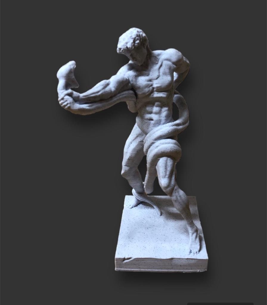 Athlete Wrestling a Python Sculpture Home Decor - Etsy