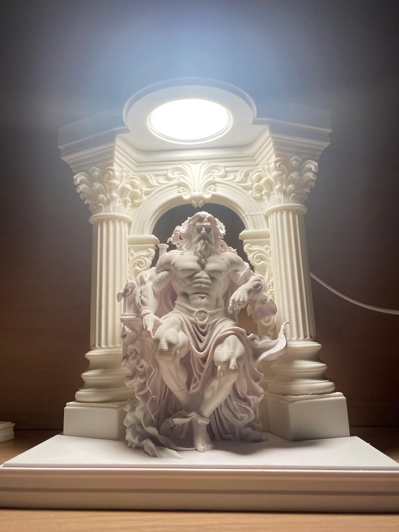 Zeus Statue With Temple – Greek Mythology Sculpture | King of the Gods ...