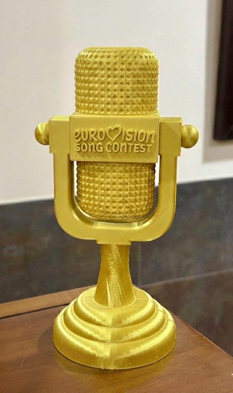 Eurovision Microphone Trophy – Decoration and Gift - Etsy
