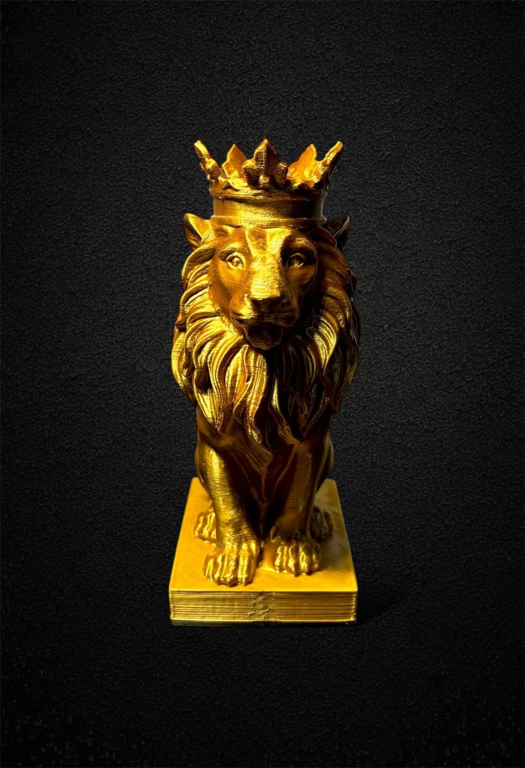 Majestic Lion King Sculpture – Gold or Marble Edition for Elegant Home ...