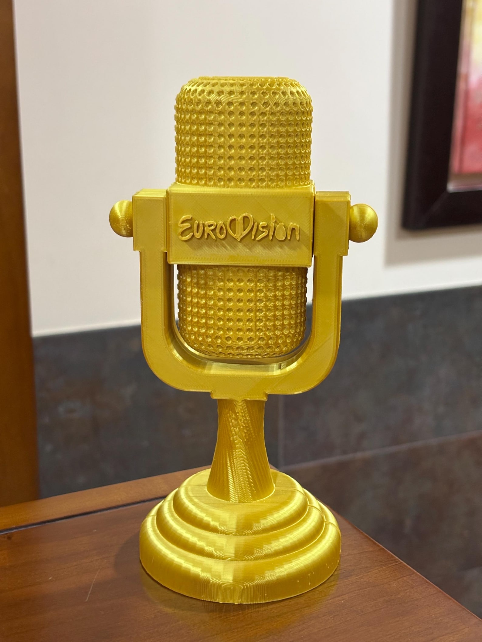 Eurovision Microphone Trophy – Decoration and Gift - Etsy