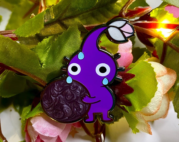 Purple Pikmin Inspired Hard Enamel Pin - Etsy
