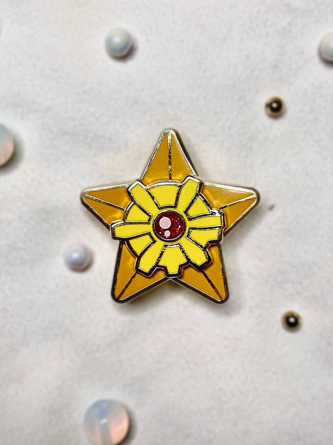 Pokemon Staryu Inspired Spinning Hard Enamel Pin - Etsy