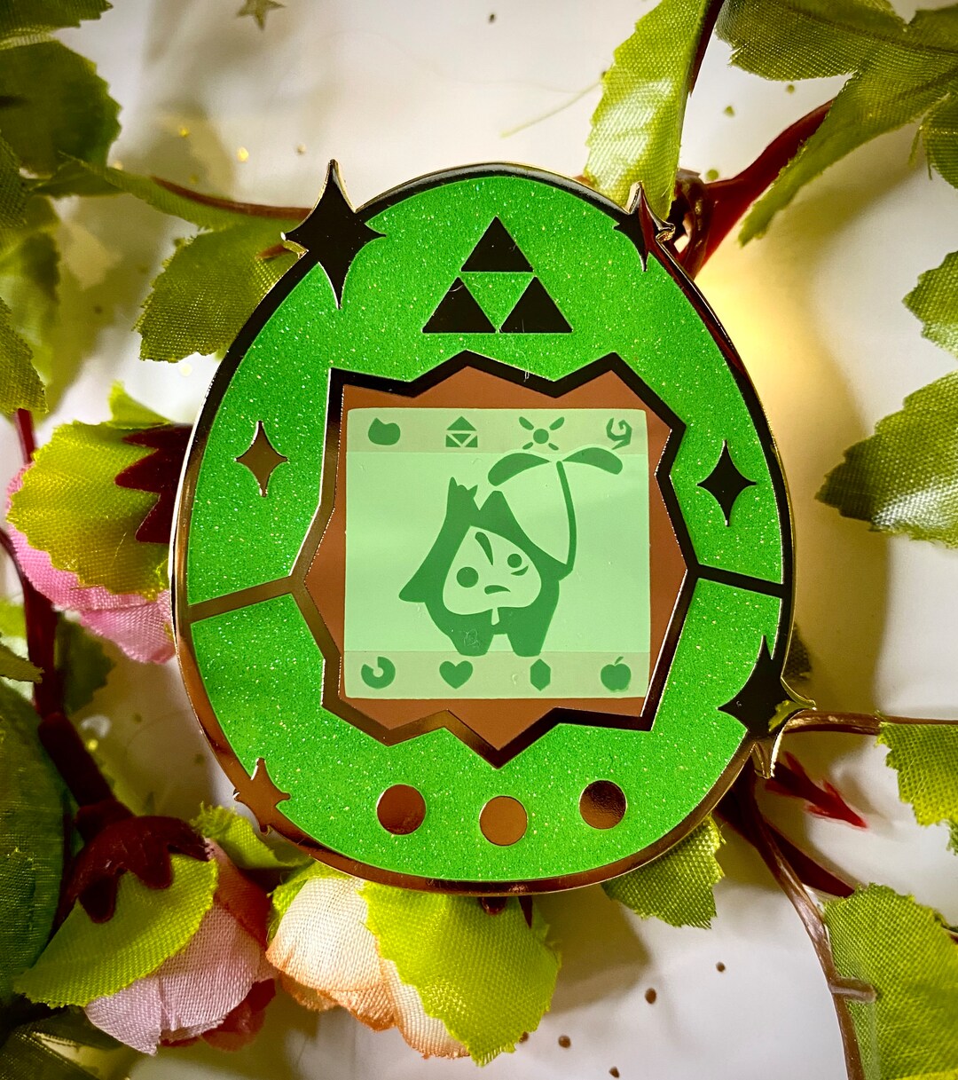 Legend of Zelda Korok Inspired Hard Enamel Pin - Tamagotchi Design ...