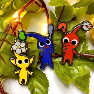 Blue Pikmin Inspired Hard Enamel Pin - Etsy