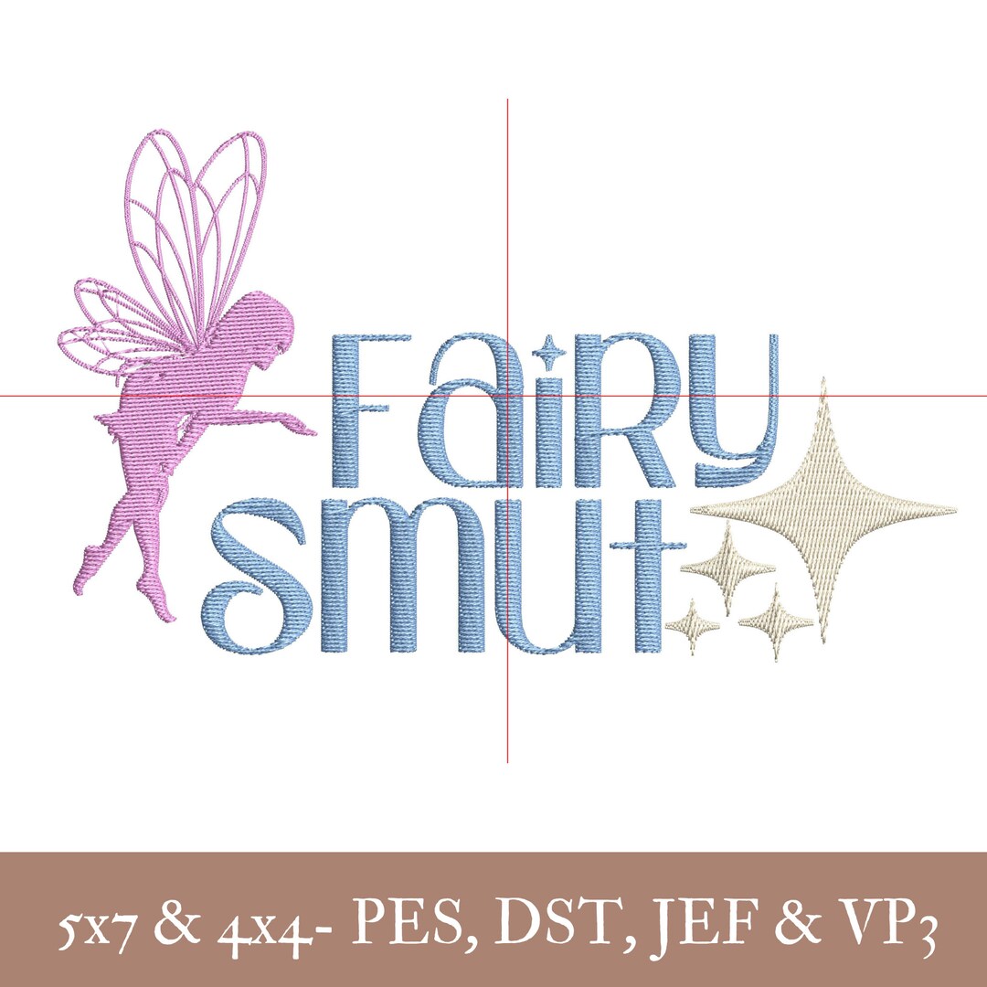 Fairy Smut Embroidery Design 5x7 4x4 PES DST JEFVP3 - Etsy