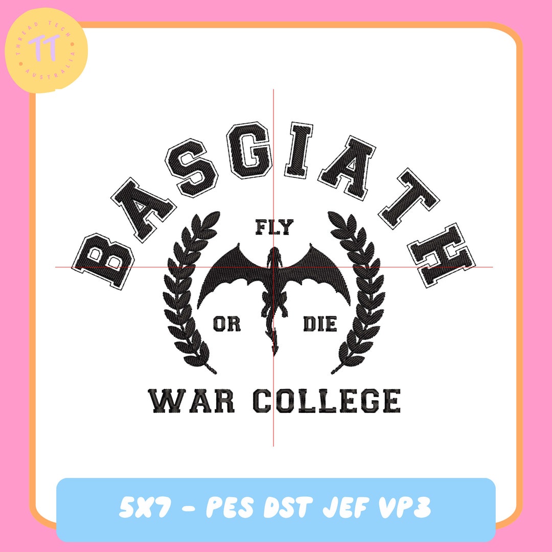 Fourth Wing Inspired Machine Embroidery Design File 5x7 Only PES DST ...