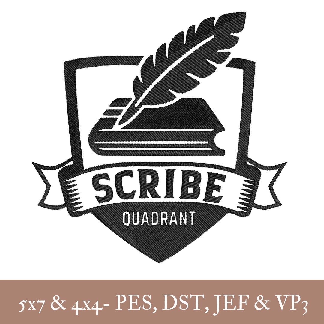 Fourth Wing Inspired Scribe Quadrant Machine Embroidery Design File 5x7 ...