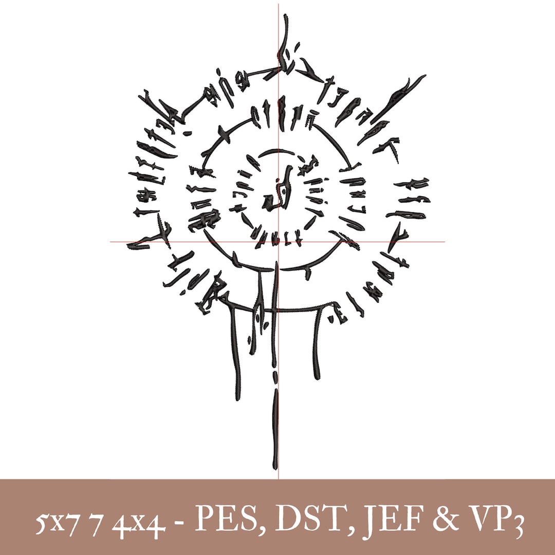 Astarion's Scars Baldur's Gate BG3 Machine Embroidery Design File 5x7 ...