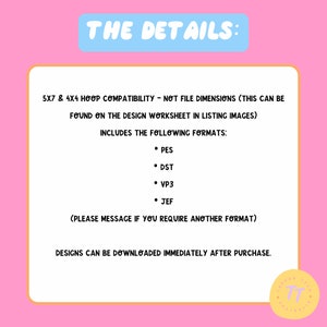 Machine Embroidery Design File Fall Design 5x7 4x4 PES DST JEF VP3 ...