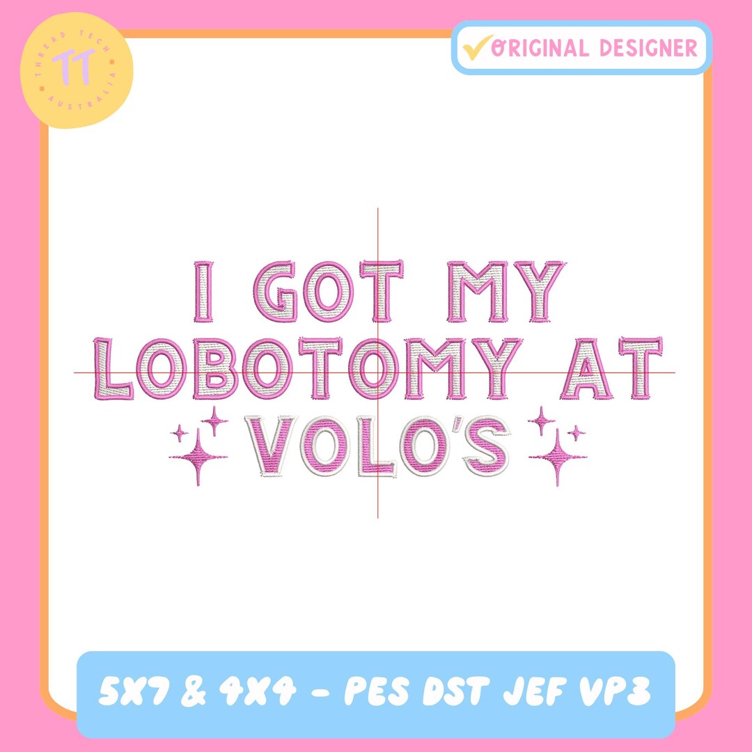 I Got My Lobotomy at Volo's | Baldur's Gate | BG3 | Machine Embroidery ...