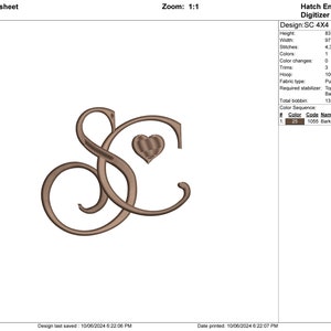 SC | Machine Embroidery Design File | Sabrina Carpenter 5x7 & 4x4 | Pes ...