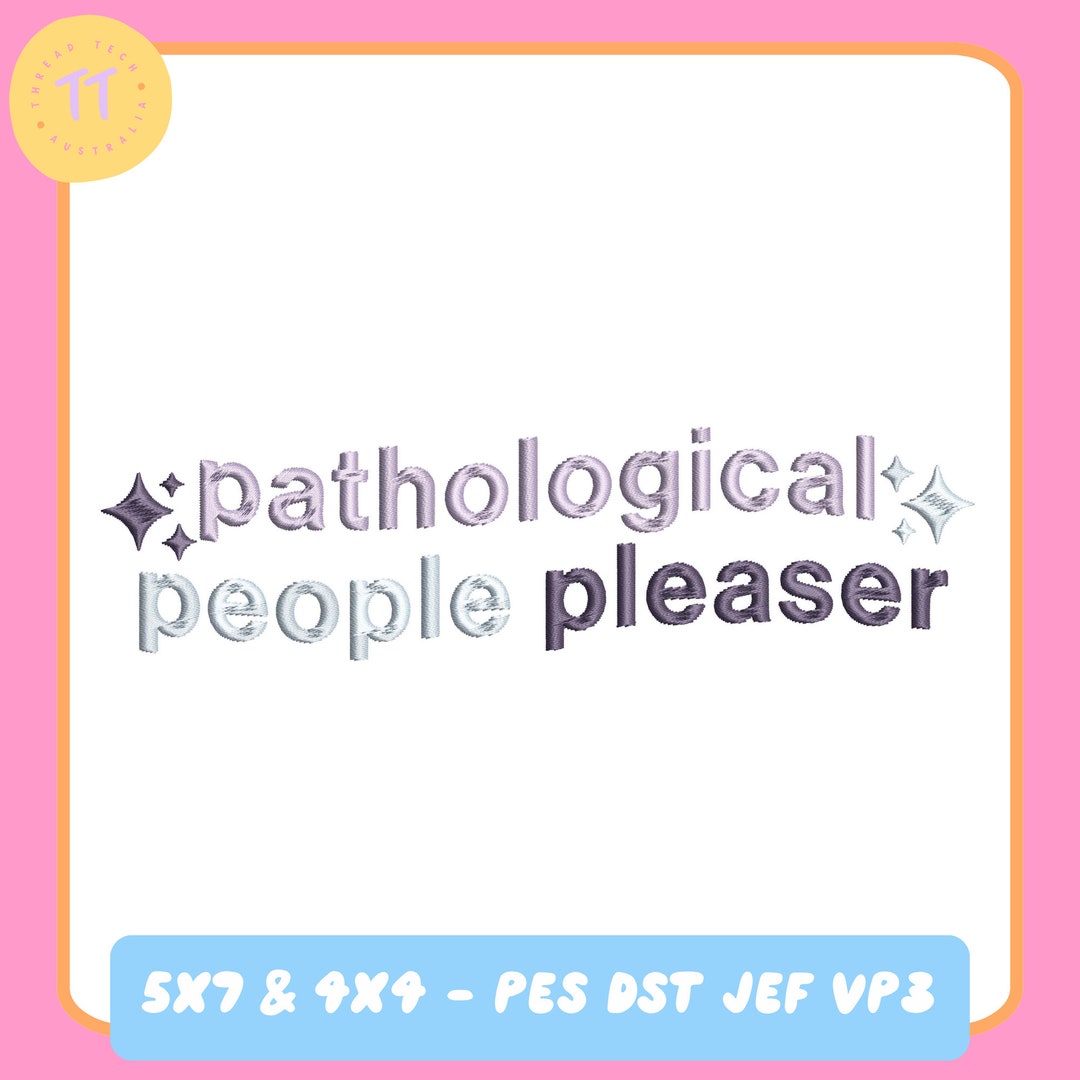 Pathological People Please | Taylor Swift | Embroidery Design File ...