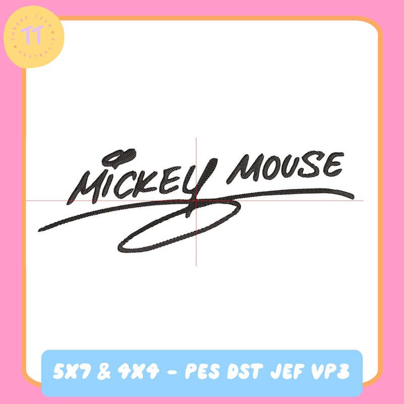 Mickey Signature - Etsy