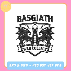 Fourth Wing Inspired | Machine Embroidery Design File | 5x7 & 4x4 | PES ...