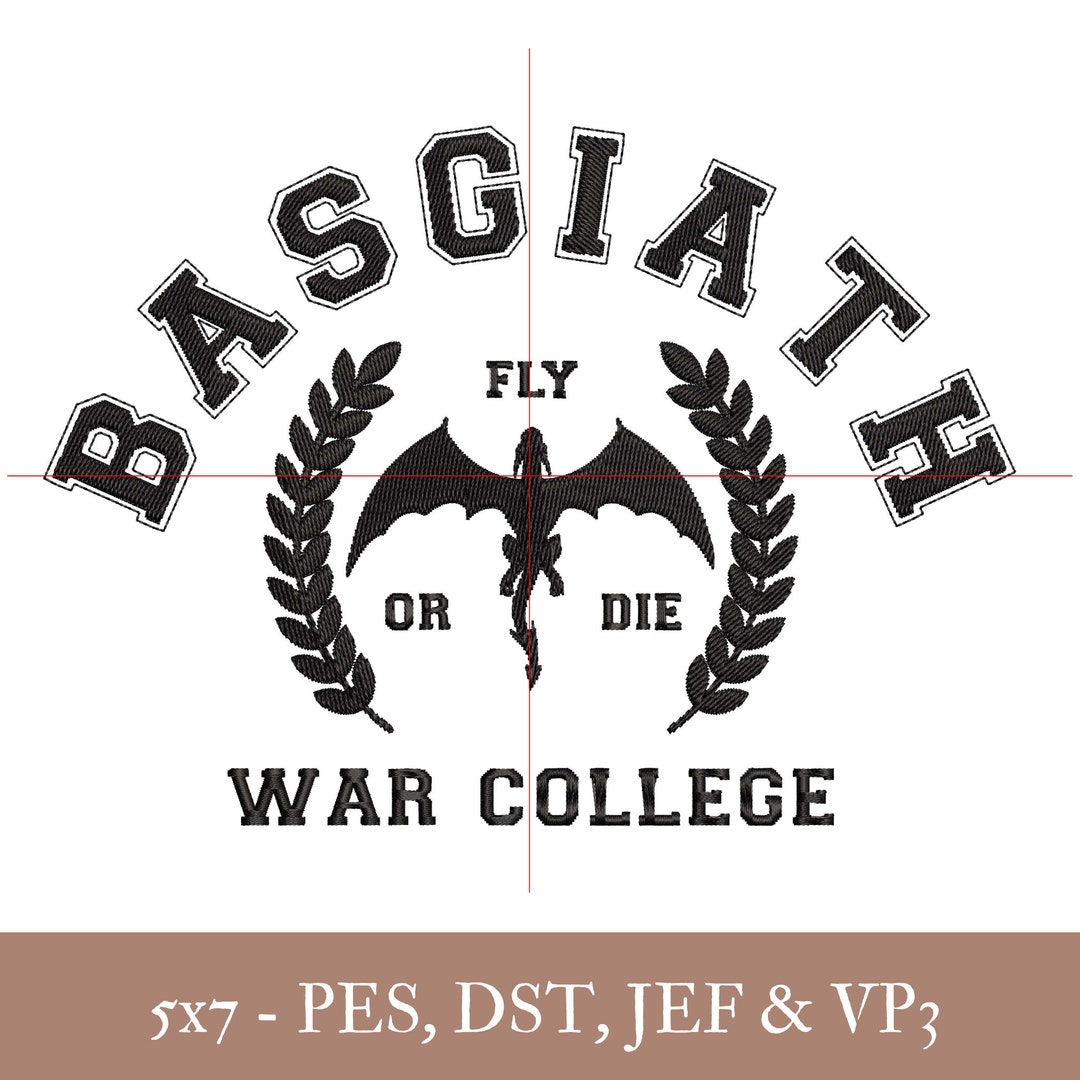 Fourth Wing Inspired Machine Embroidery Design File 5x7 Only PES DST ...