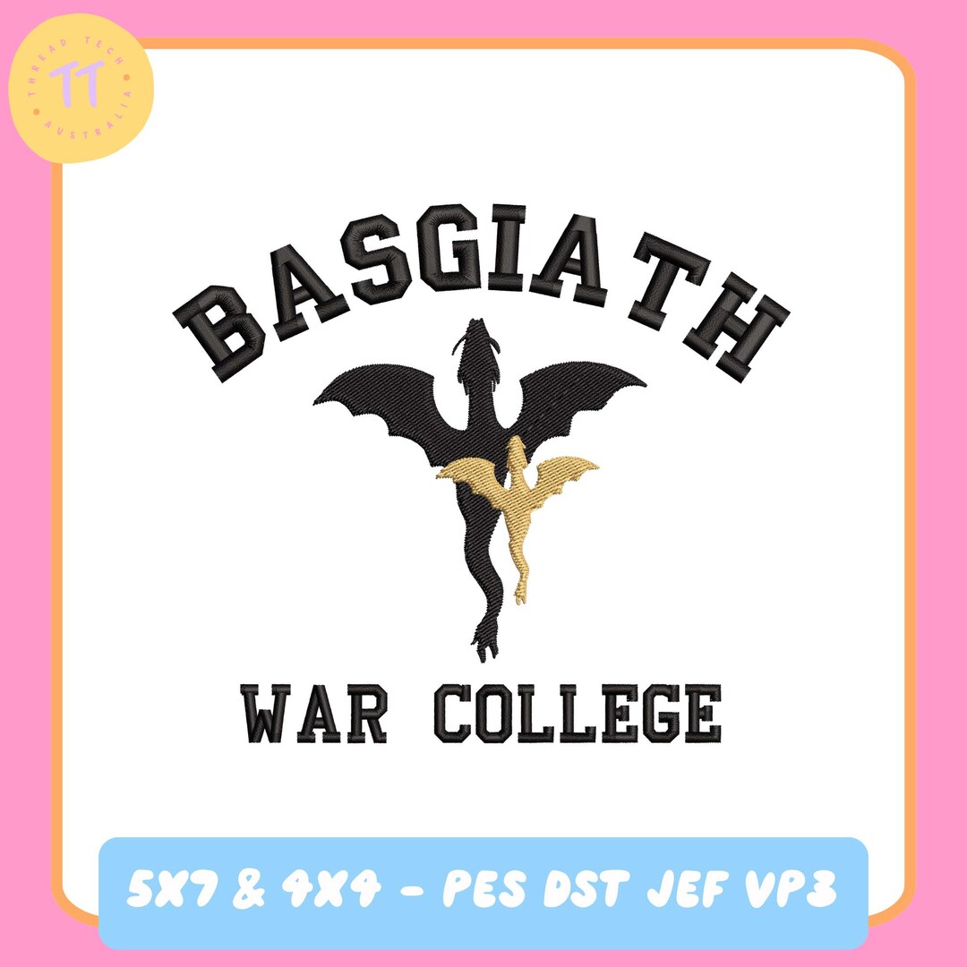 Fourth Wing Inspired Machine Embroidery Design File 5x7 4x4 PES DST JEF ...