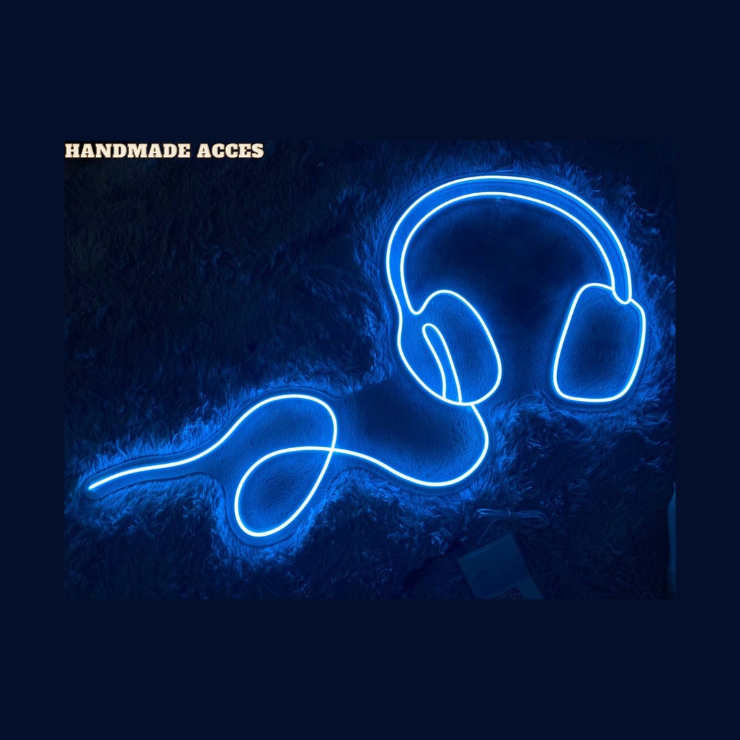 Headphone Neon Sign Headphone LED Light Headphone Sign Wall - Etsy Headphone Neon Sign Headphone LED Light Headphone Sign Wall - Etsy