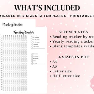 Printable Reading Tracker, Daily Reading Tracker, Printable Page ...