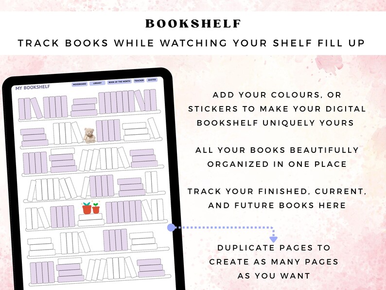 Purple Mini Book Review Tracker | Digital Reading Log (PDF) | 200 Books ...