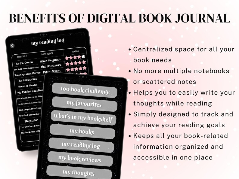 Digital Reading Journal | Interactive Book Tracker | Digital Reading ...