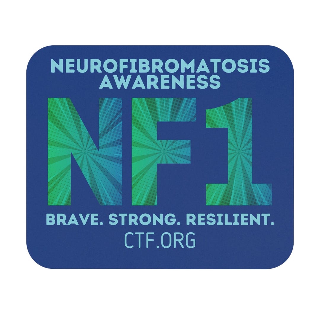 Brave Strong Resilient CTF NF1 Mouse Pad, Motivational NF1 Quote, Fight ...