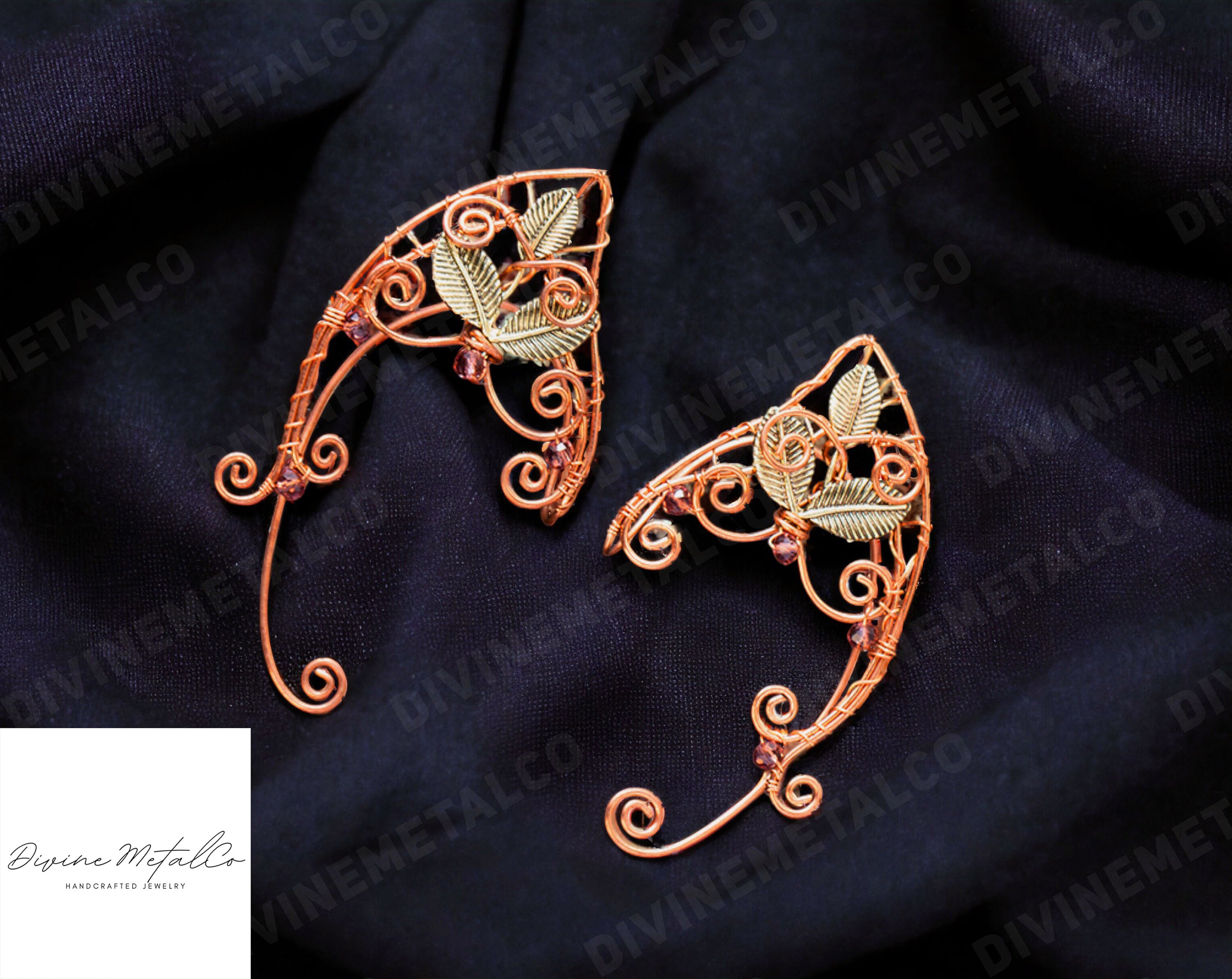 Leaf Elven Ear Cuff Handmade Fairy Ear Cuffs Cosplay Cuffs - Etsy