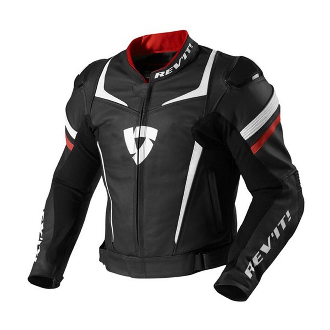 Revit Stellar Men Motorbike Leather Racing Jacket Street Biker - Etsy