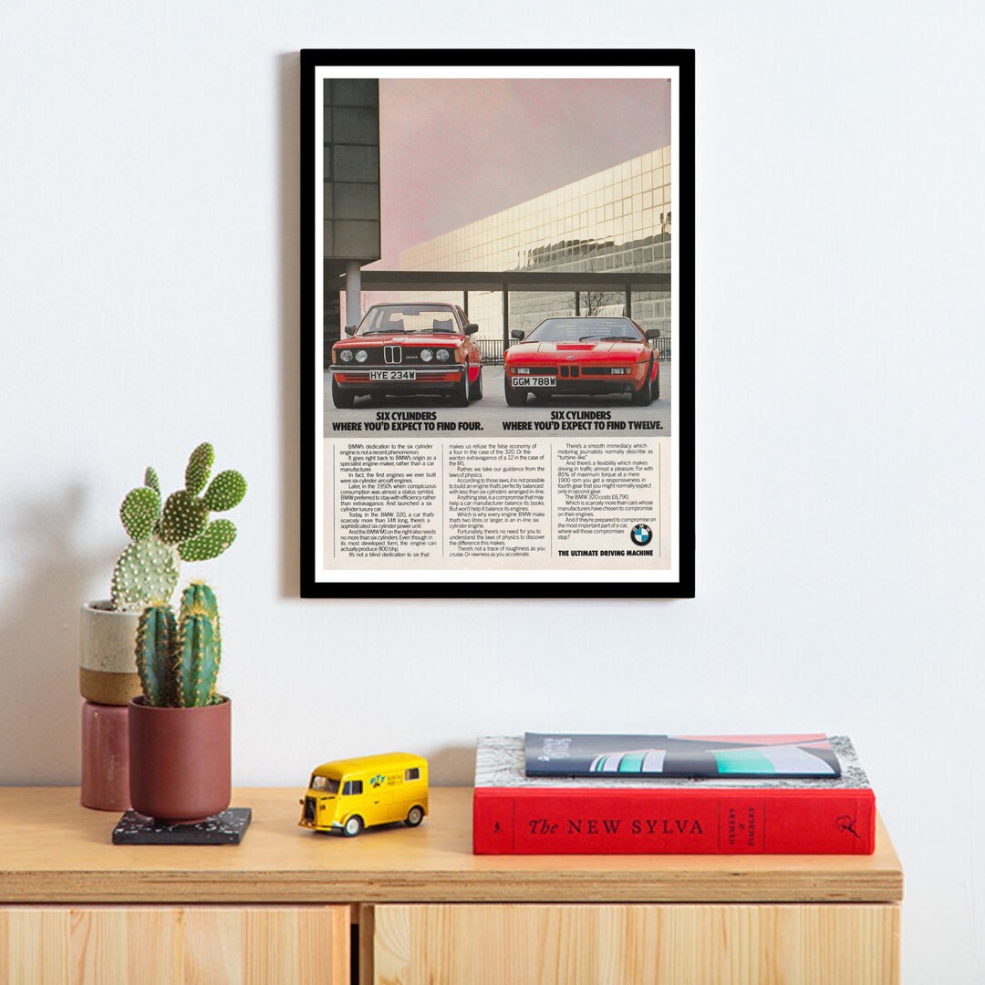 BMW E21/M1 Vintage Ad Poster - Etsy