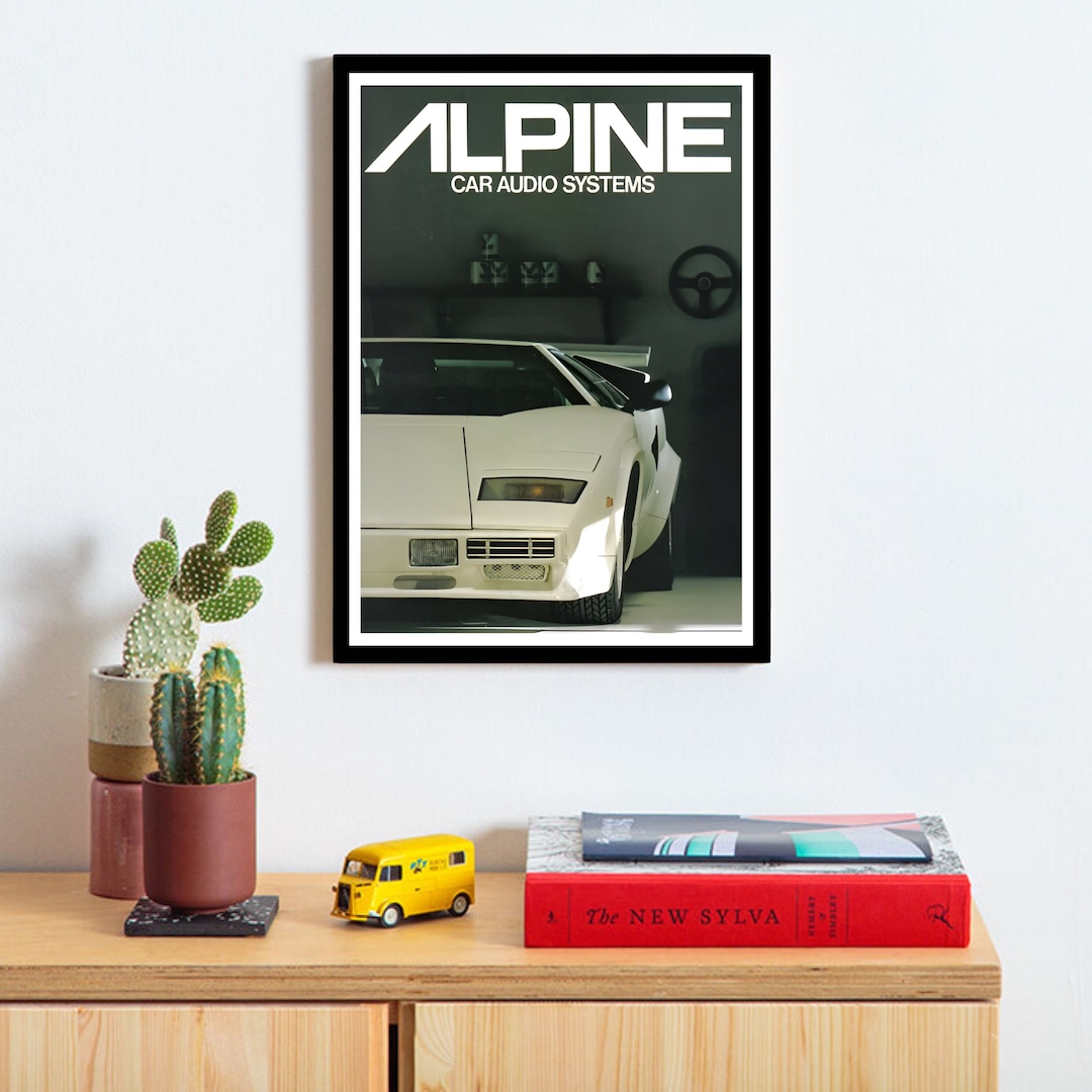 Lamborghini Countach / Alpine Vintage Poster Ad - Etsy