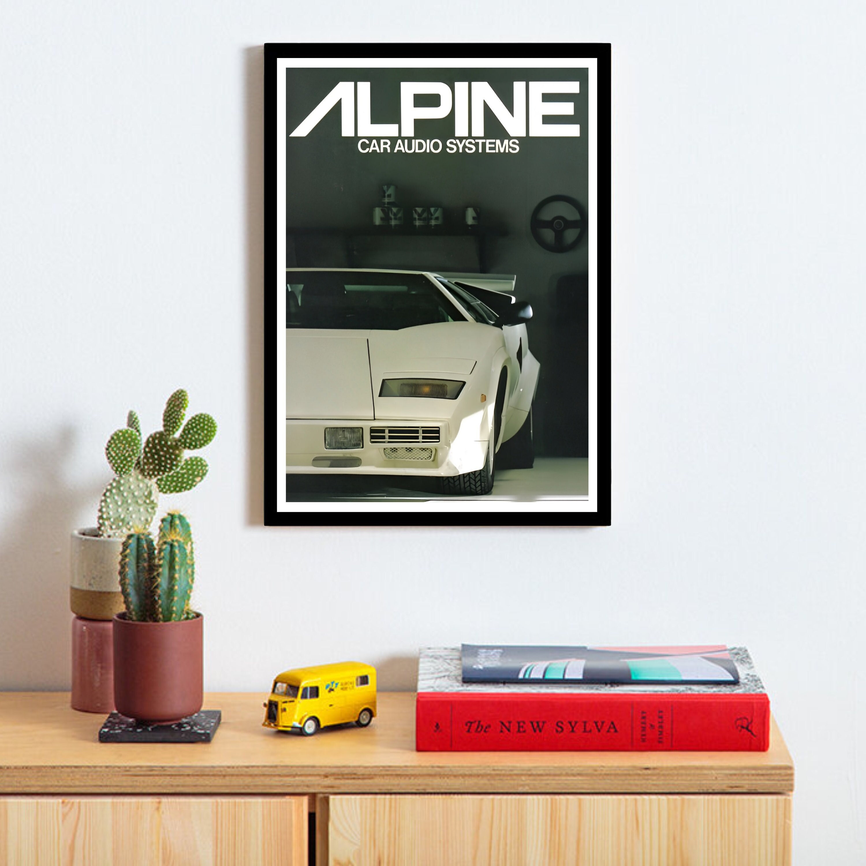 Lamborghini Countach / Alpine Vintage Poster Ad - Etsy