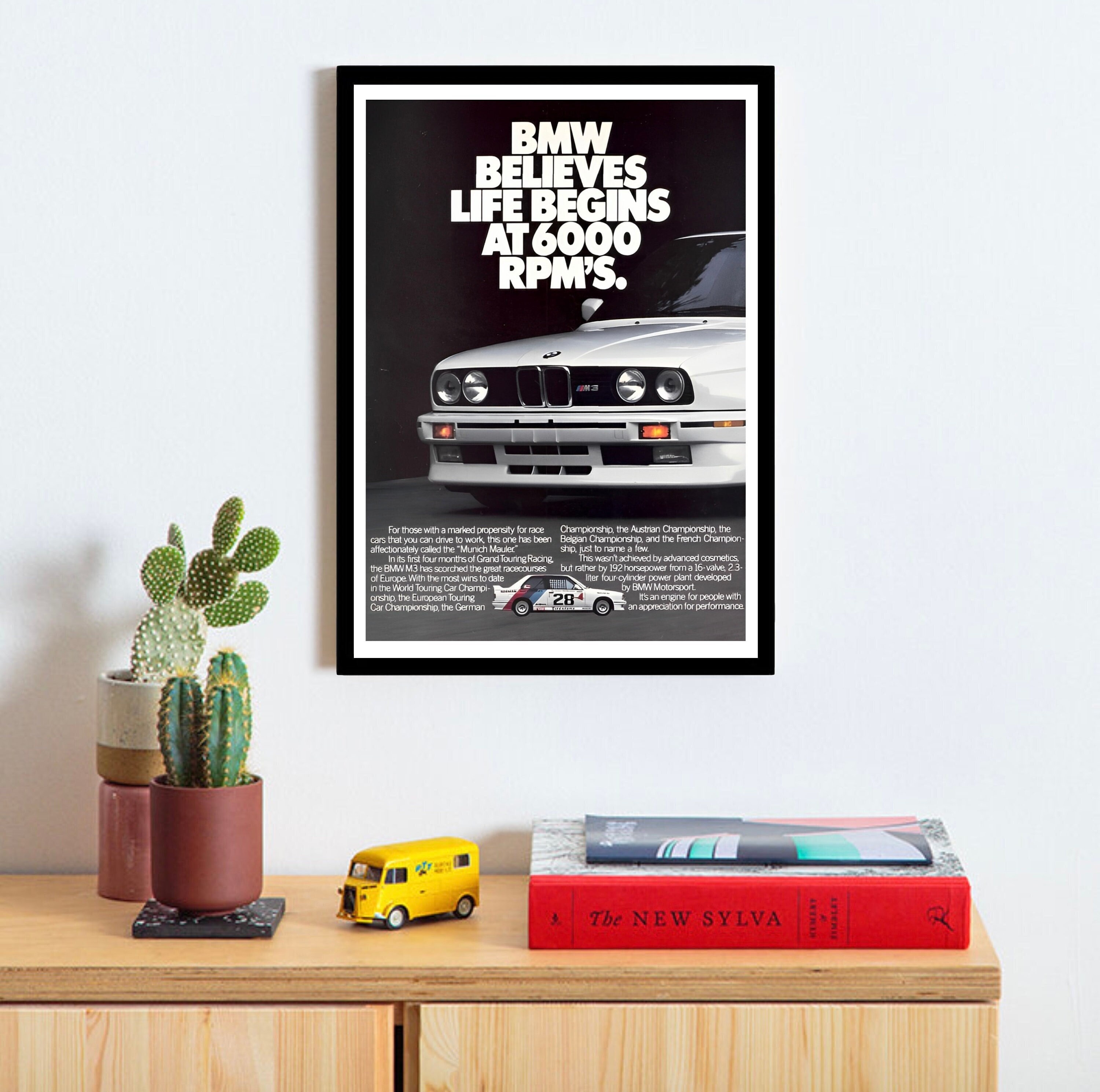 BMW E30 M3 Vintage Advertisement Poster - Etsy