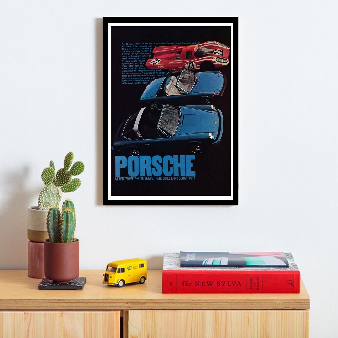 Porsche 911 Vintage Poster Print - Etsy
