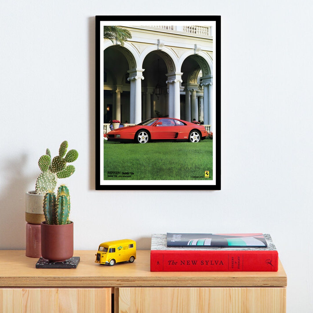 Ferrari 348 Vintage Advertisement Poster - Etsy