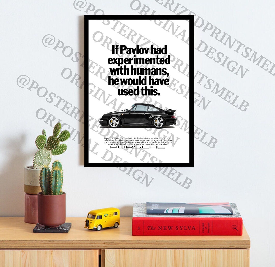 Porsche 911 "pavlov" Poster Print - Etsy