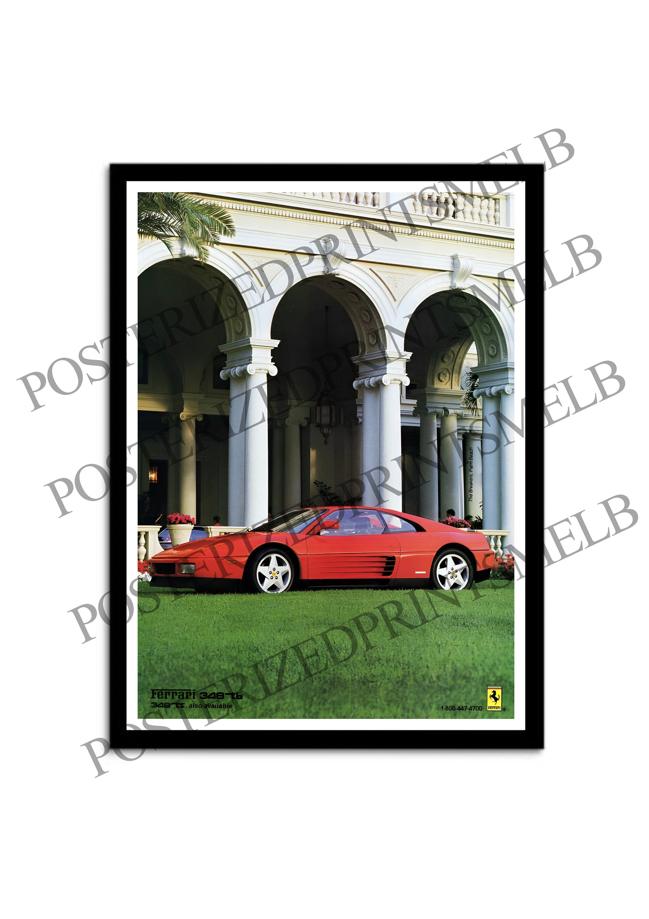Ferrari 348 Vintage Advertisement Poster - Etsy