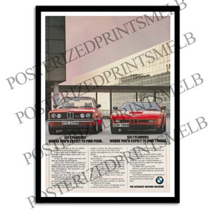 BMW E21/M1 Vintage Ad Poster - Etsy