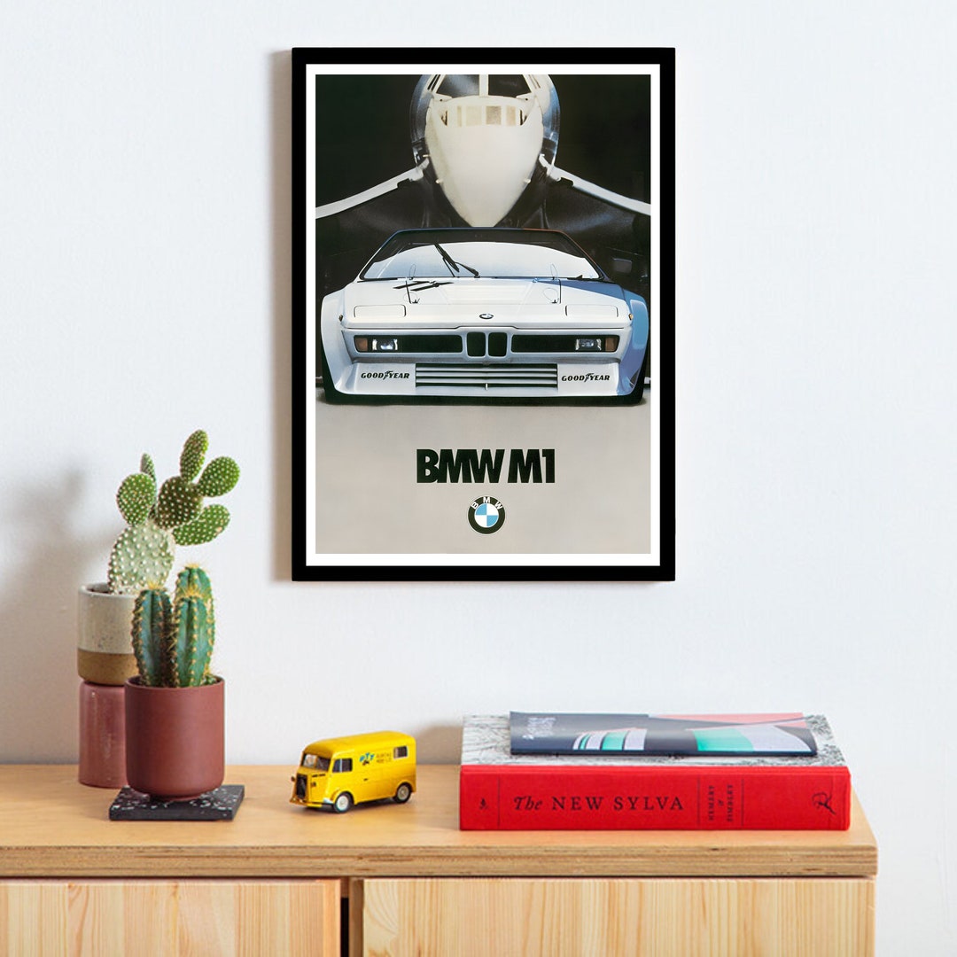 BMW M1 Vintage Ad Poster - Etsy