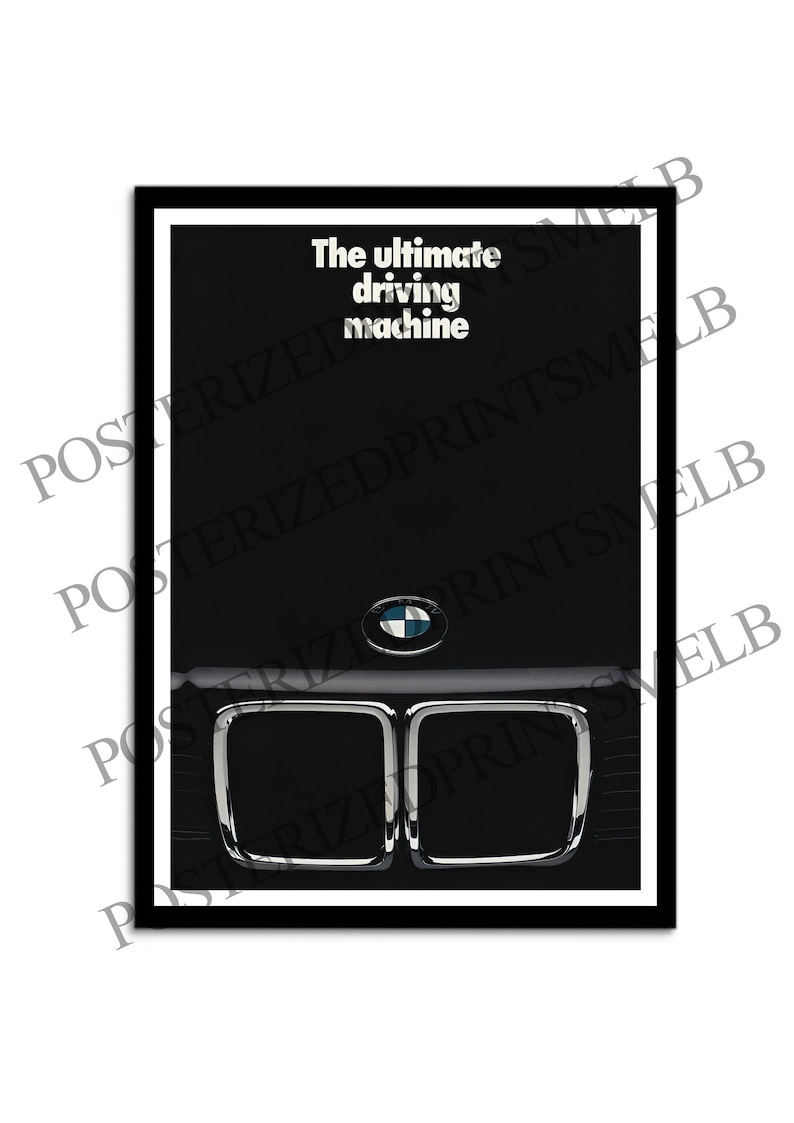 BMW “ultimate Driving Machine” Vintage Ad Poster - Etsy