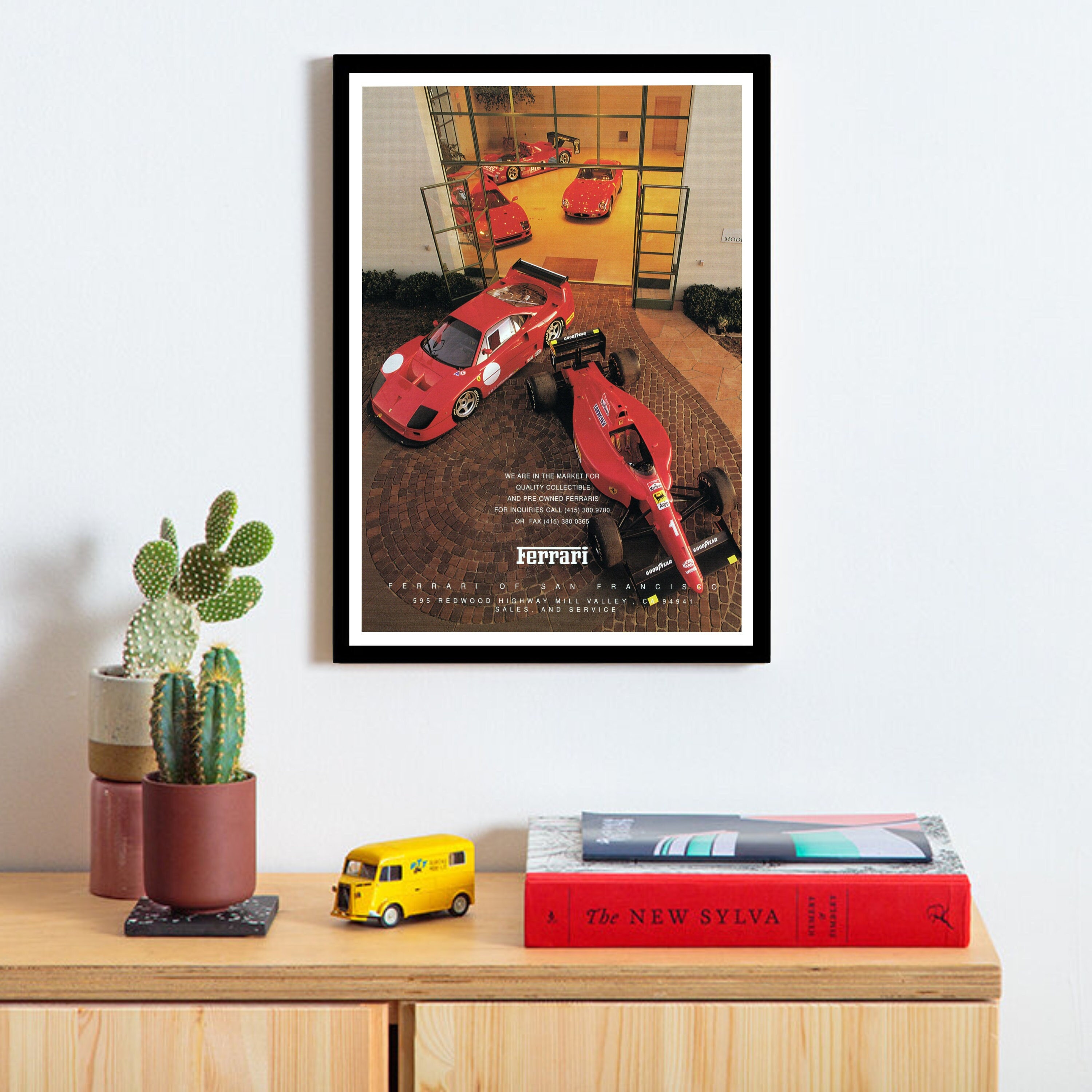 Ferrari Vintage Advertisement Poster - Etsy