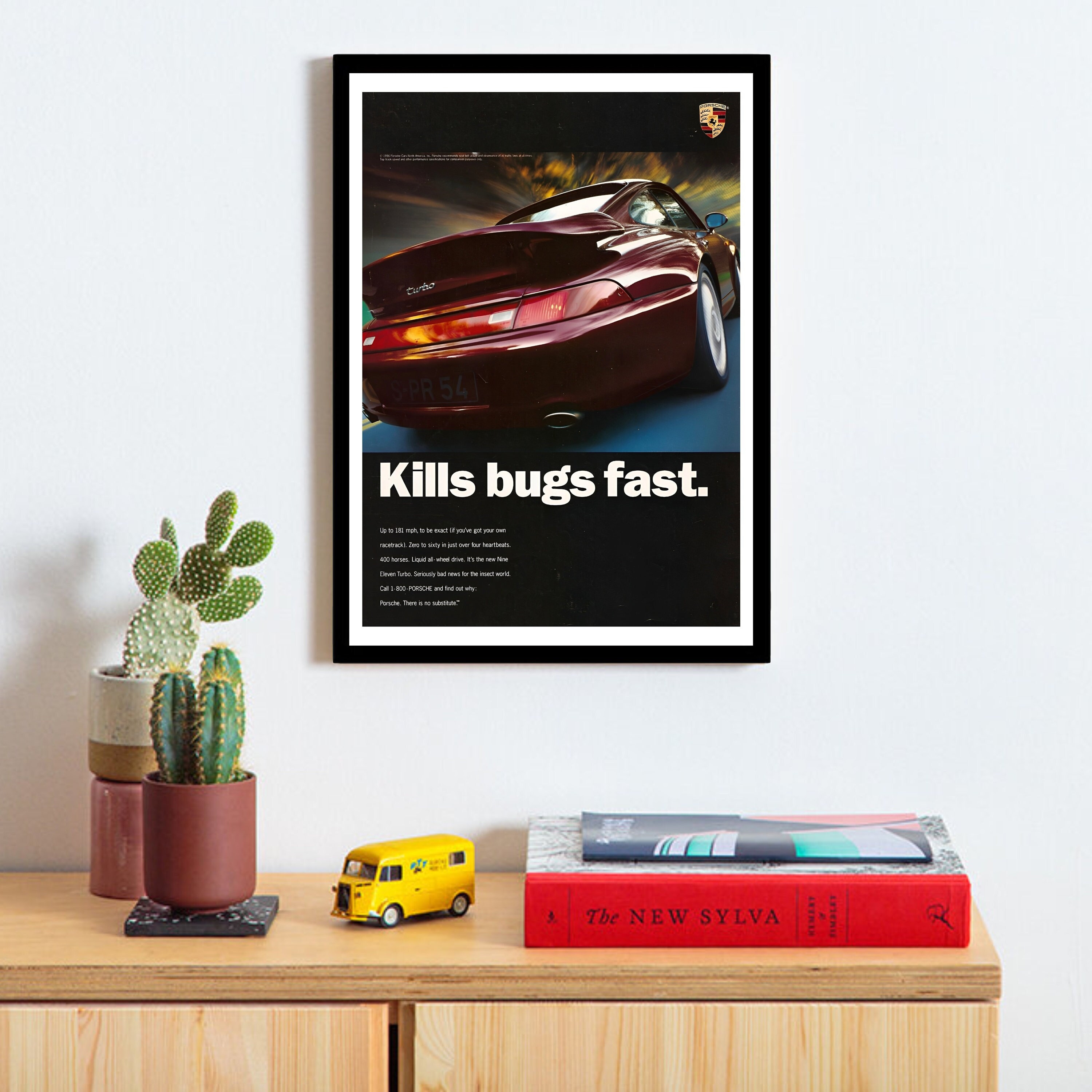 Porsche 911 "kills Bugs Fast" Poster - Etsy