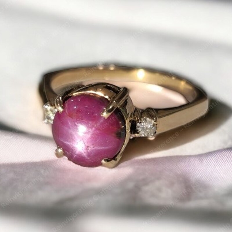 Star Ruby Ring - Etsy