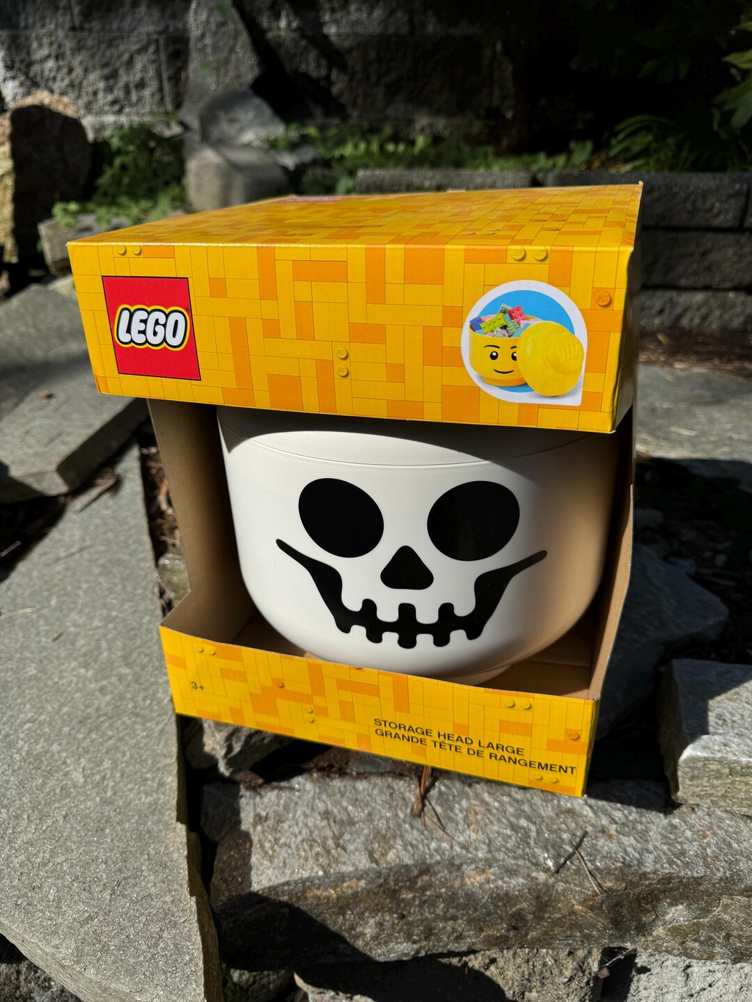 LEGO Storage Head Large Skeleton Skull Container Halloween - Etsy