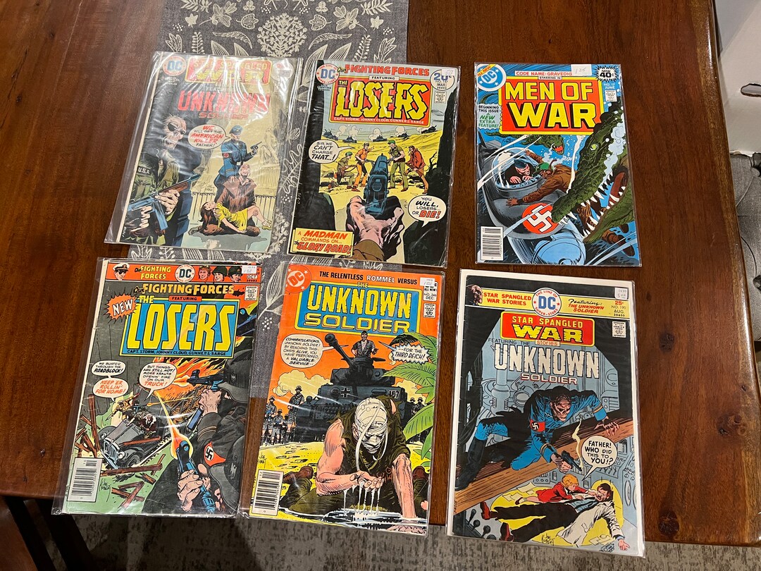 DC WW2 Comics Fighting Forces Featuring the Losers, the Unknown Soldier ...